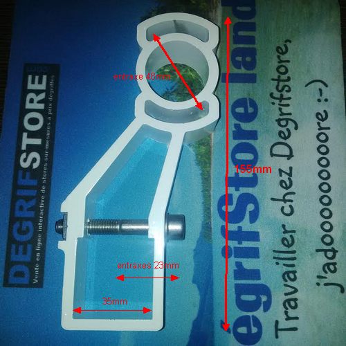 Supports de tube pour stores